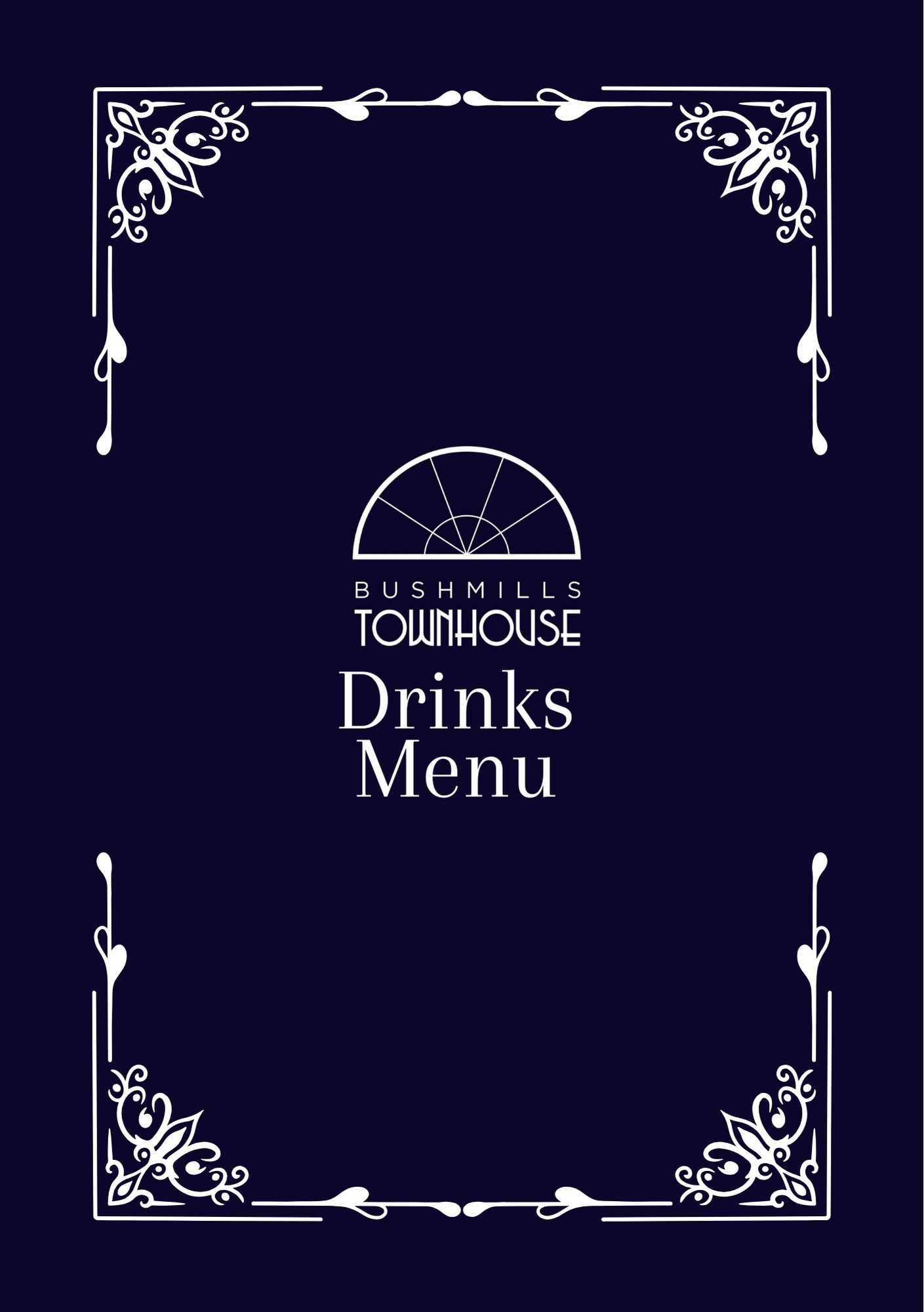 Drinks Menu - Bushmills Townhouse
